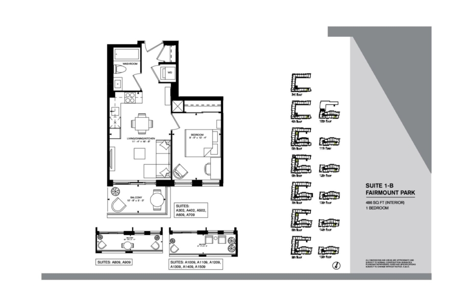 Floor Plans - Downtown Markham-01 - Condo Investments