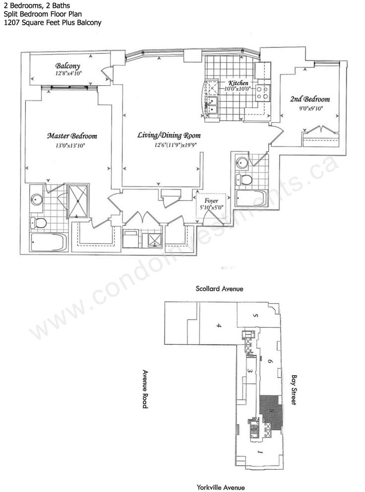 regency-res-floor-plan-1207sqft - Condo Investments