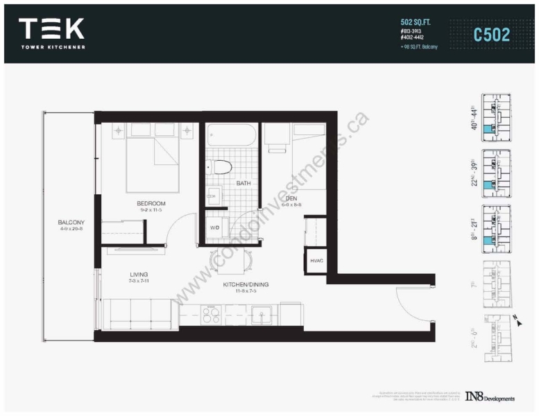 floor-plan-tek-towers-6 - Condo Investments